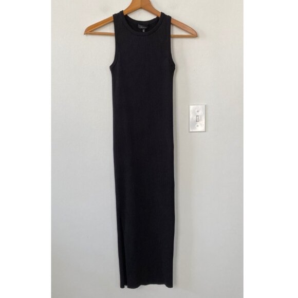 Aritzia | Dresses | Aritzia Babaton Gabe Knit Midi Dress In Black ...